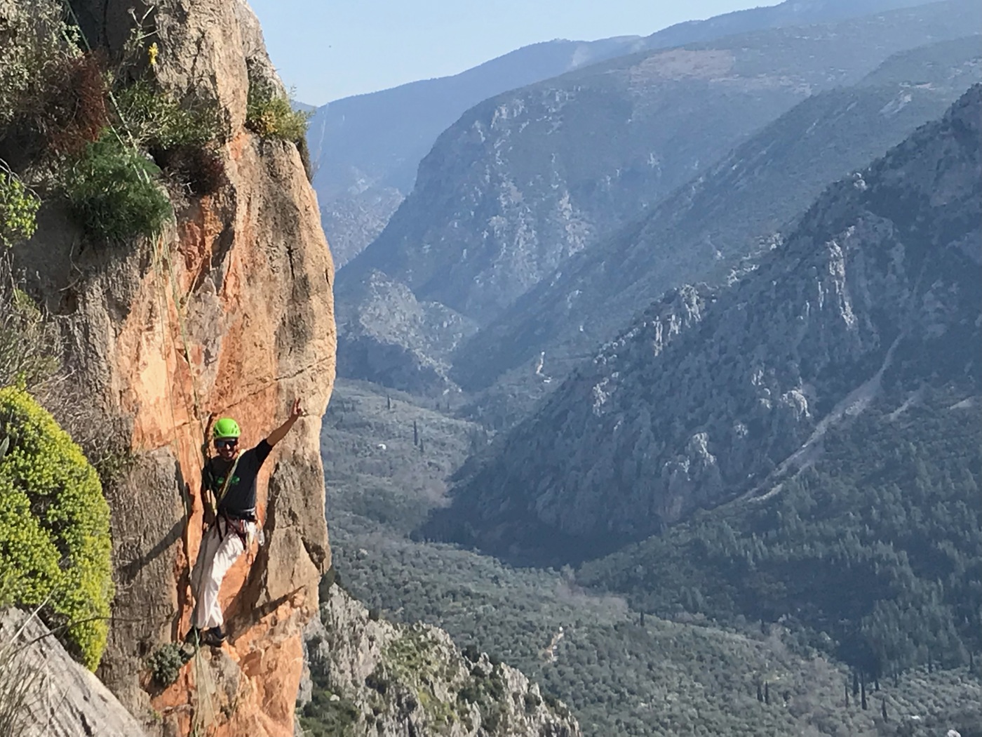 The First Climbing Route On the Rocks of Delphi | Trekking Hellas